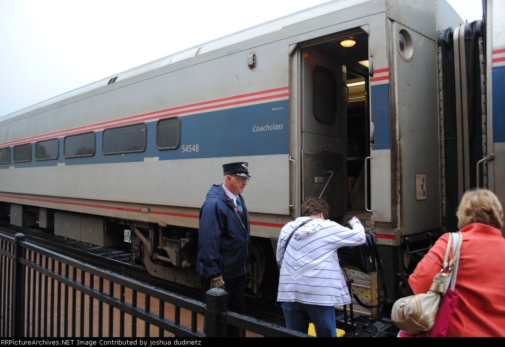 Loading onto amtrak 365